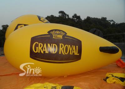 Cina Zeppelin gonfiabile popolare giallo dell'elio fatto del PVC di 0.16mm per la promozione in vendita