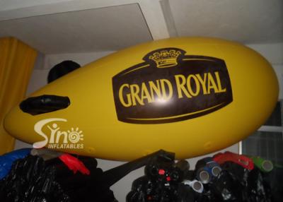Cina Zeppelin gonfiabile popolare giallo dell'elio fatto del PVC di 0.16mm per la promozione in vendita