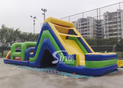 China As crianças grandes exteriores do arco-íris saltam o curso de obstáculo inflável para o uso comercial à venda