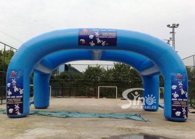 Cina arché all'aperto di 10x5m doppi che annunciano tenda gonfiabile con il logo su ordinazione di nylon bianco della copertura N stampata in vendita