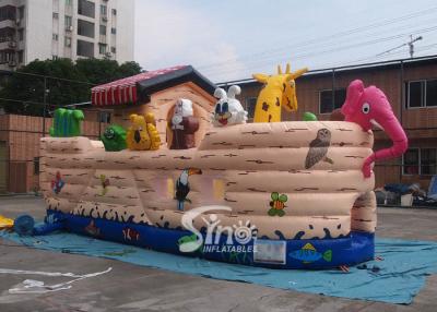 China Sicherheits-Noahs Arche-Paradies-aufblasbares kombiniertes Schlag-Haus für Kinder zu verkaufen