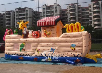 China Sicherheits-Noahs Arche-Paradies-aufblasbares kombiniertes Schlag-Haus für Kinder zu verkaufen