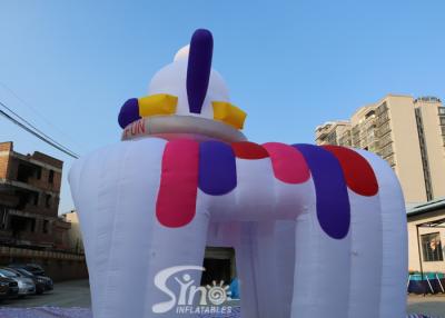 Cina Supporto gonfiabile su ordinazione del chiosco del gelato entrambe tenda con la copertura della luce del LED per la pubblicità delle attività in vendita