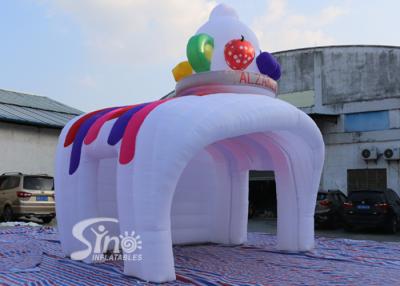 Cina Supporto gonfiabile su ordinazione del chiosco del gelato entrambe tenda con la copertura della luce del LED per la pubblicità delle attività in vendita