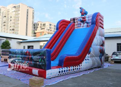 Cina 7 metri dei bambini di scivolo gonfiabile d'altezza dello Spiderman con stampa digitale completa per i partiti all'aperto in vendita
