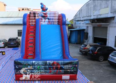 Cina 7 metri dei bambini di scivolo gonfiabile d'altezza dello Spiderman con stampa digitale completa per i partiti all'aperto in vendita