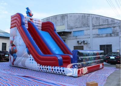 Cina 7 metri dei bambini di scivolo gonfiabile d'altezza dello Spiderman con stampa digitale completa per i partiti all'aperto in vendita