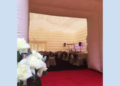 Cina tenda gonfiabile del cubo del grande partito bianco all'aperto di musica dei tester 15x15 con 2 porte per gli eventi in vendita