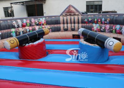Cina arena jousting del gladiatore gonfiabile antico degli adulti dei bambini N del diametro di 6m con stampa completamente digitale in vendita