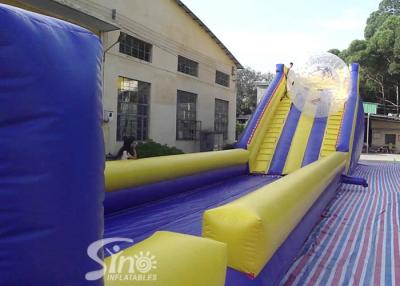 Cina alto pendio gonfiabile della scanalatura di scorrimento dello zorb di 5.0m con il tappo di sicurezza per il chanllenge all'aperto dei bambini in vendita