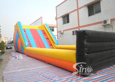 Cina alto pendio gonfiabile della scanalatura di scorrimento dello zorb di 5.0m con il tappo di sicurezza per il chanllenge all'aperto dei bambini in vendita