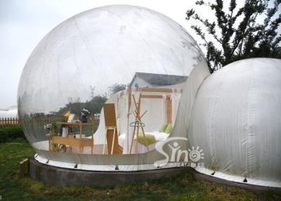 Cina Hotel gonfiabile della bolla della casetta della chiara località di soggiorno superiore all'aperto con il piccolo tunnel incorniciato della capsula della cupola N in vendita
