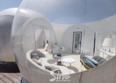 China 3 salas feito-à-medida exteriores hotel inflável da barraca da bolha com entrada do túnel da armação de aço de sino Inflatables à venda