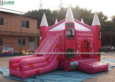 Cina Ragazze di salto di principessa Palace Bounce House For dei castelli di favola rosa in vendita