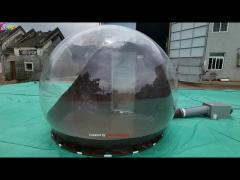 3m dome clear top resort inflatable bubble tent hotel with steel frame tunnel for lodge glamping