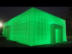 20x11m large cube inflatable wedding party tent with LED lights N movable doors