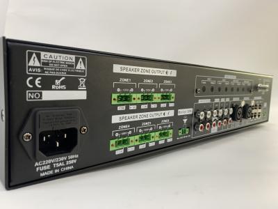 中国 6*120W可聴周波マトリックスのアンプ6チャネルPaシステムは70dB S/Nの比率を置いた 販売のため