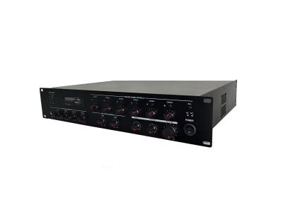 China OEM 60W Speaker Amplifier Black 2U Rack Mount Mixer Amplifier for sale
