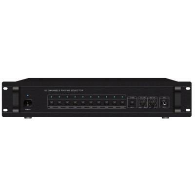 中国 830W 10地帯PAシステム構内放送ACは黒いページを捲るセレクターを溶かす 販売のため