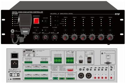 Cina Voice Evacuation System 500w 6 Zone Evac Controller Digital Voice Evacuation System in vendita