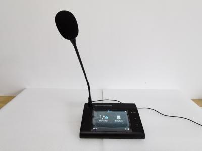 中国 120 Zone Capacity Voice Evacuation Gooseneck Wireless System Touch Screen Remote Paging Microphone 販売のため