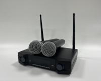China Handheld Microphone LCDTwo Handheld Mic Conference UHF Wireless Microphone System for sale