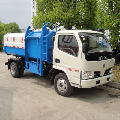 China DONGFENG 4CBM-5CBM Side Loader Garbage Truck 95hp for sale