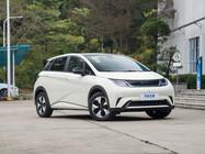 China NEDC Haitun BYD Dolphins White Pink Electric Car 420km Range à venda