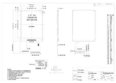 중국 2.8 인치 고해상도 작은 LCD 디스플레이와 비할 바 없는 영상을 경험하세요 판매용