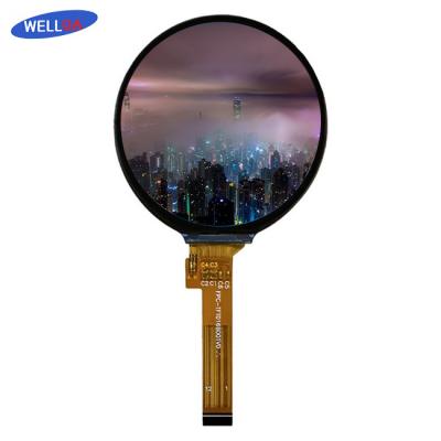 중국 WellDa OEM 원형 LCD 터치 스크린(백색 LED 백라이트 2개 포함) 판매용