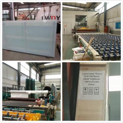 China ROHS 6mm tot 40mm Lage E Gelamineerde Veiligheidsbril voor Gordijngevel Te koop