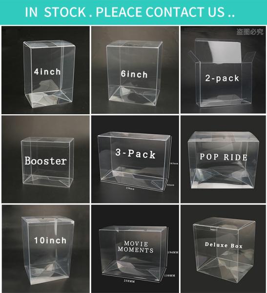 Quality Baili Funko Pop Auto Lock Protector 4" 0.5mm Funko Protector PET Clear Box for sale