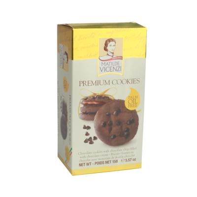 China Eco-friendly Food Packaging Custom Materials Cookie Foiled Paper Gift Product Packaging Window Box for sale