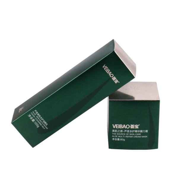 Quality Custom Printed Skin Care Set Paper Card Box Perfume Cosmetic Product Packaging for sale
