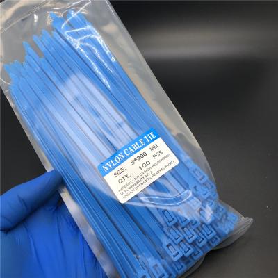 Cina Fascette ferma-cavo rilasciabili 5*200MM riutilizzabili variopinti del rilascio rapido in vendita