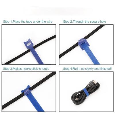 Cina fascette ferma-cavo riutilizzabili di nylon Eco rilasciabile di 1.2cm*15cm amichevole in vendita