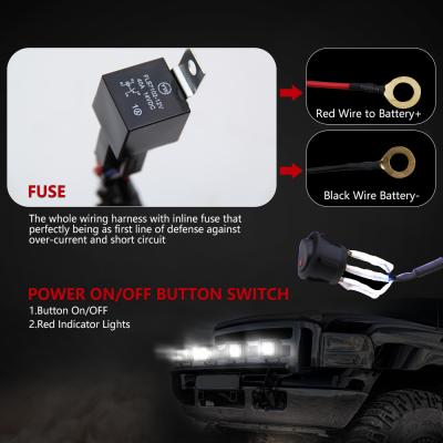 Cina Cablaggio automobilistico fuori strada del cablaggio 300W LED della barra luminosa del camion IP68 LED in vendita