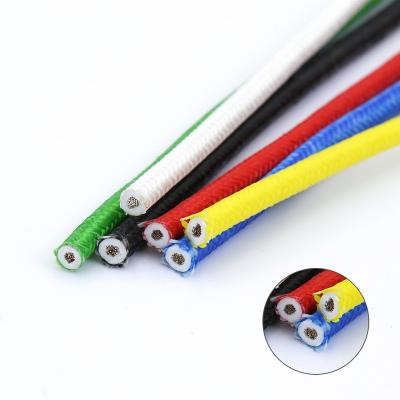 Cina fibra di vetro ad alta temperatura del cavo 0.3mm 1mm 1.5mm 4mm del silicone di 1m in vendita