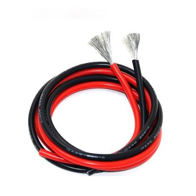 Cina CE ad alta temperatura molle del cavo del silicone dell'AWG del cavo 10 del silicone 10m in vendita