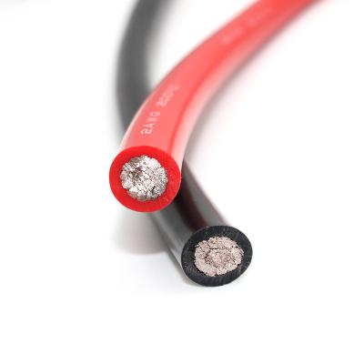 Cina CE ad alta temperatura molle del cavo del silicone dell'AWG del cavo 10 del silicone 10m in vendita