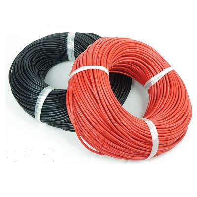 Cina CE ad alta temperatura molle del cavo del silicone dell'AWG del cavo 10 del silicone 10m in vendita
