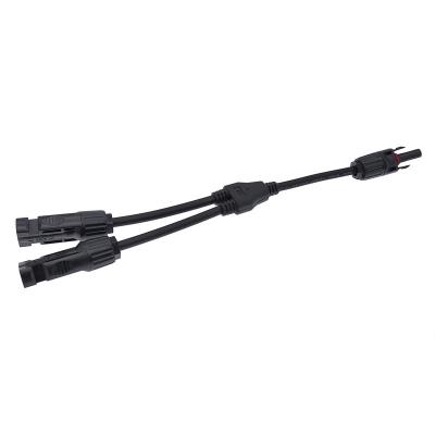 China MC4 tipo fotovoltaico solar 3 enchufe ISO9001 VGA de la rama Y del cable 2 de la manera en venta