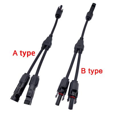China MC4 tipo fotovoltaico solar 3 enchufe ISO9001 VGA de la rama Y del cable 2 de la manera en venta