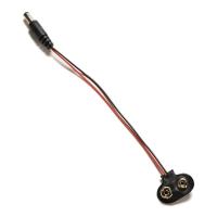 China Experimental 9V Battery Snap Connector Wire Harness 18cm Rubber Soft Shell for sale