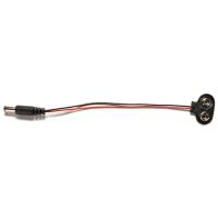 China Experimental 9V Battery Snap Connector Wire Harness 18cm Rubber Soft Shell for sale