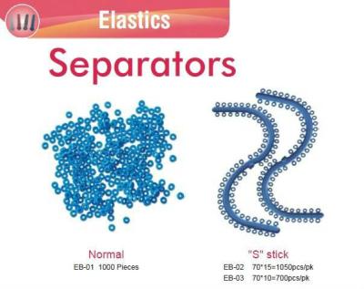 China Plastic Orthodontic Ligature Ties Blue Separate For Dental Treatment for sale