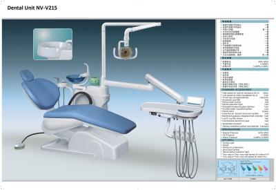 China Economical and Good quality Dental Unit With Dental operation light , Rotatable tempered glass spittoon for sale