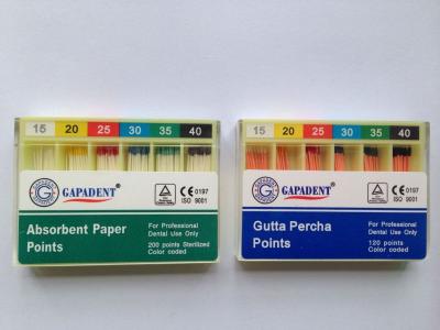 China Gapadent Gutta Percha Point Root-Canal Filling Material Use in Dental Clinic , Hospital for sale