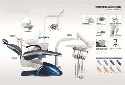 China Dental Treatment Dental Chair Unit With Turnable Glass Cuspidor NV-D368 for sale