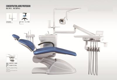 China Fashionable NV-D318 Dental Chair Unit Silver Blue Color 1450*1100*1120 for sale